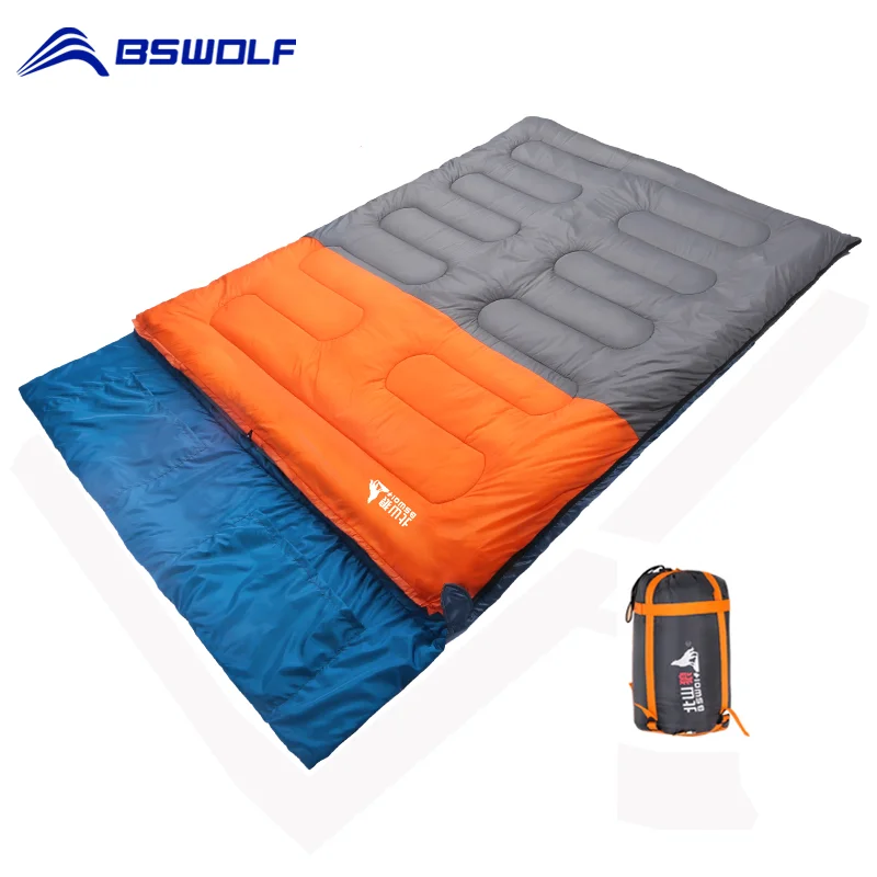 Bswolf Ultralight Camping Sleeping Bag Waterproof Keep Warm Double Adults Cotton Sleeping Bag ...