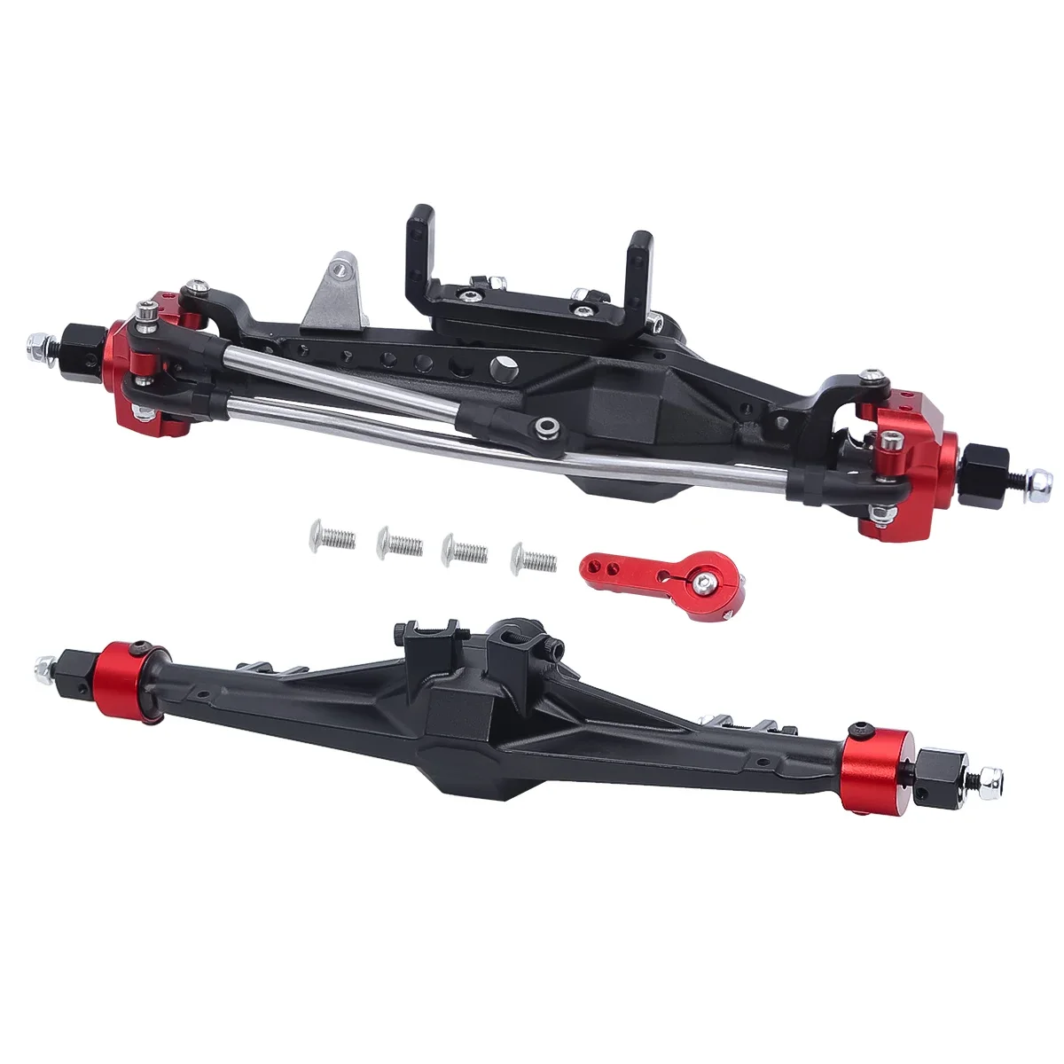 Newest-SCX10-III-CNC-Aluminum-Front-Rear-Straight-Complete-Axle-for-1 ...