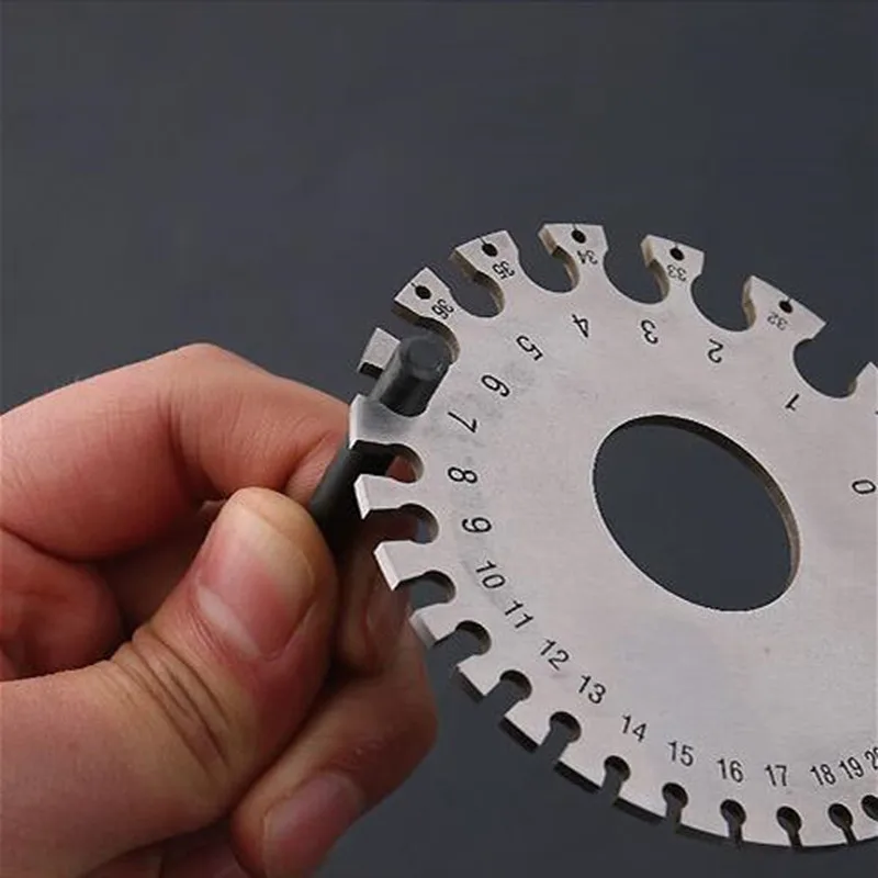 Thickness Measuring Gauge 0.3125"-0.007" Scale Stainless Steel Round ...