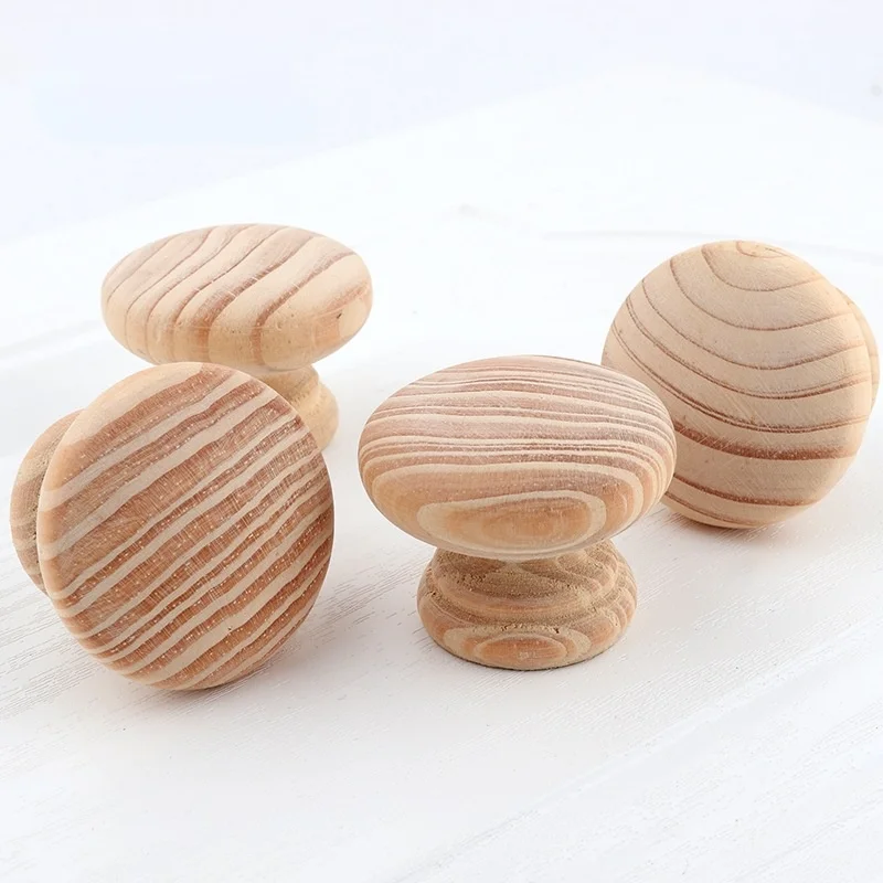 Natural-Wooden-Cabinet-Wardrobe-Knobs-Handles-Door-Desk-Drawer-Pulls ...