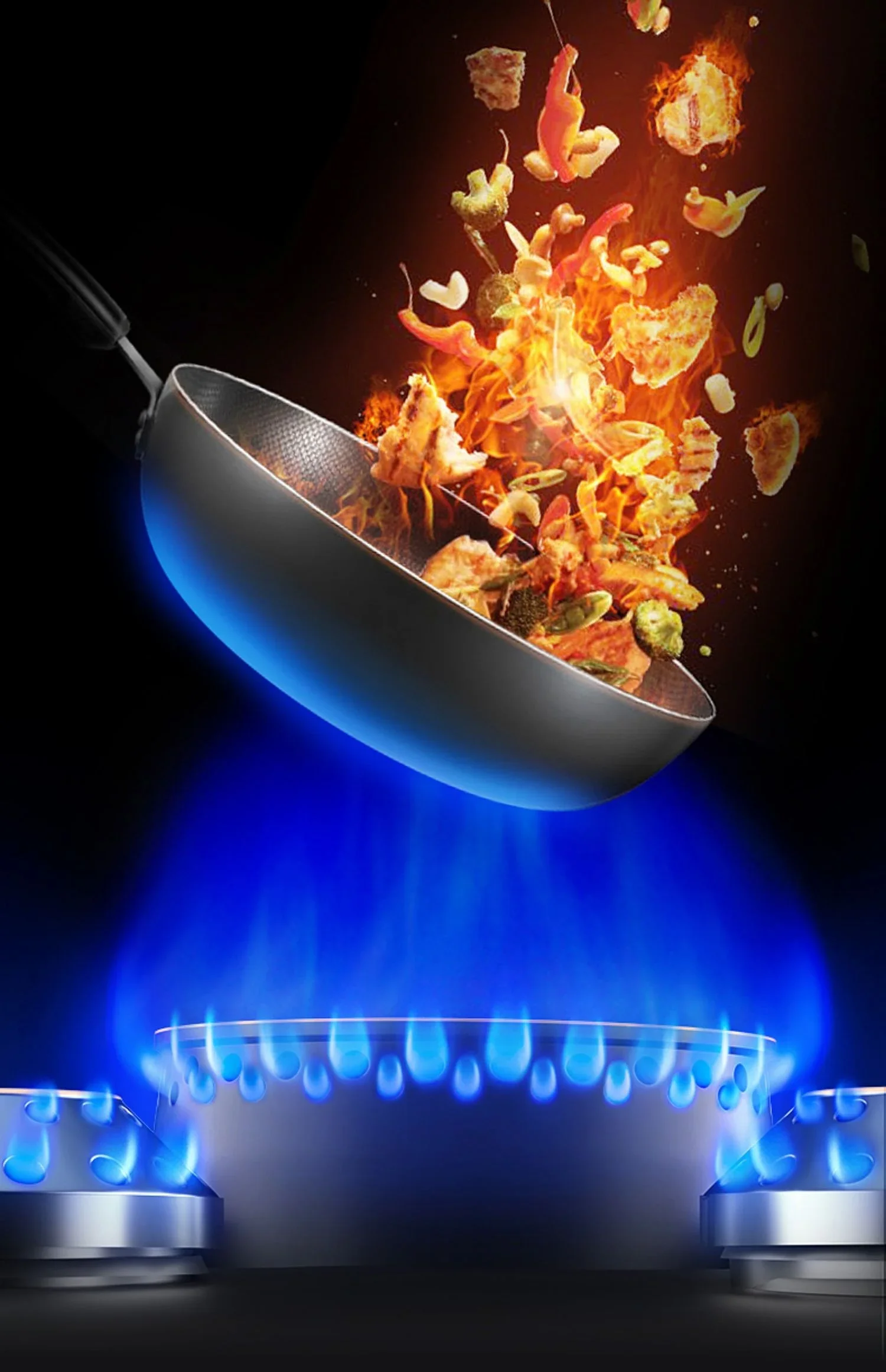 Chigo Gas Stove Double Burner Built-in Natural Gas LPG Stove with ...
