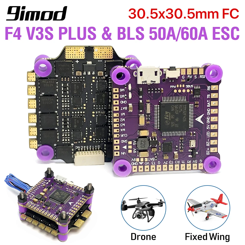 9imod-F4-V3S-PLUS-Control-de-vuelo-FC-compatible-con-BetaFlight-INAV-5V ...