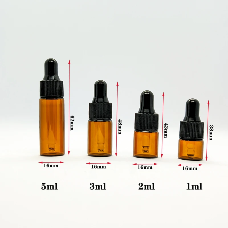 Botella vacía de vidrio rellenable para Perfume, contenedor con pipeta ...