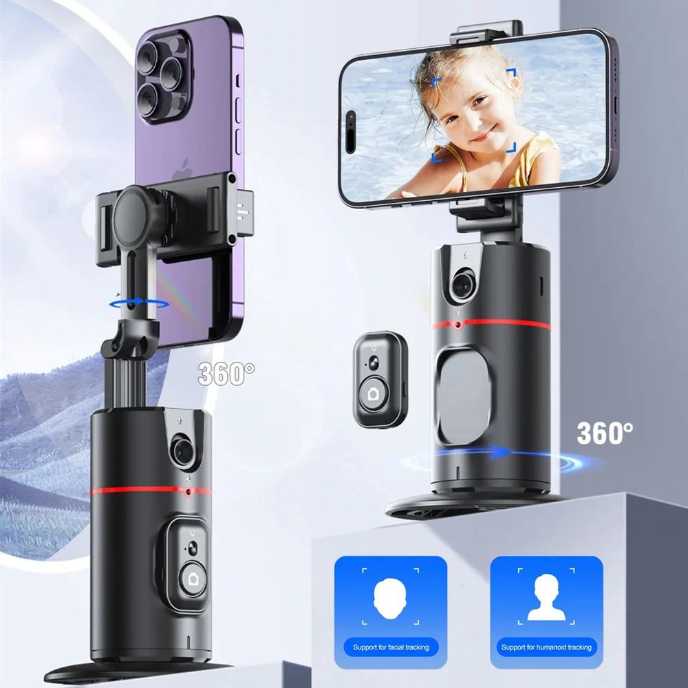 Auto-Face-Tracking-Gimbal-360-Rotation-Smart-Shooting-Phone-Holder-with ...