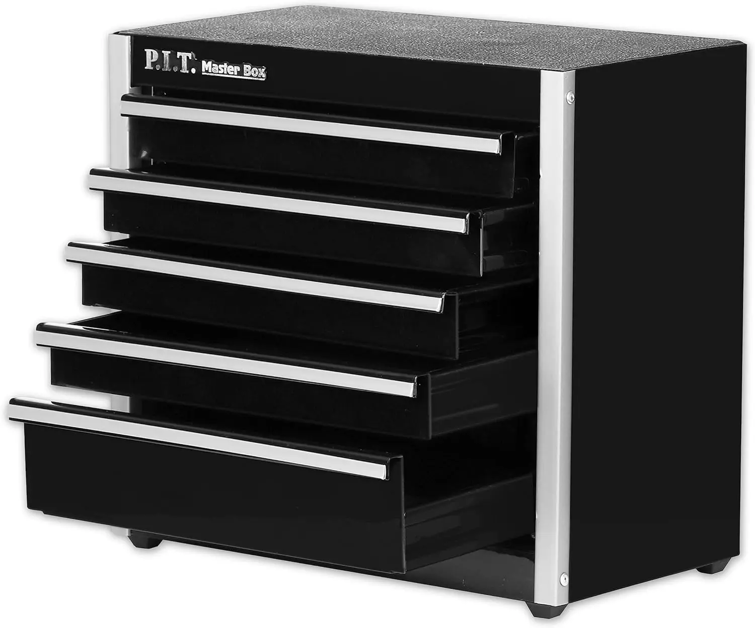P-I-T-Mini-Black-Tool-Box-Portable-5-Drawer-Micro-Roll-Cab-Steel-Tool ...