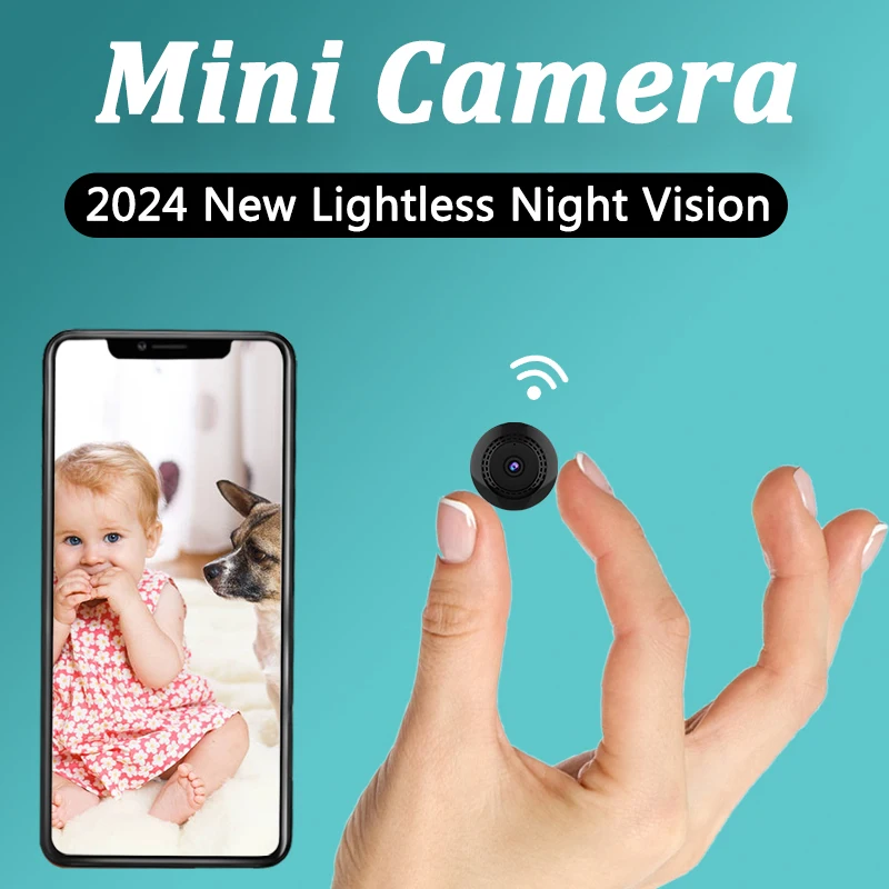 2024-New-Mini-IP-Camera-Smallest-Wireless-WiFi-Cam-HD-1080P-Remote ...