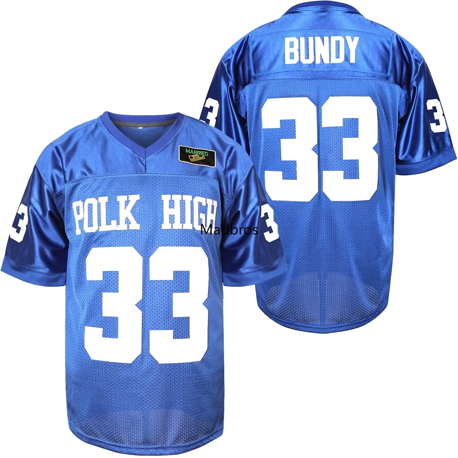 Al-Bundy-Football-Jersey-33-Polk-High-School-Football-Jersey-Married ...