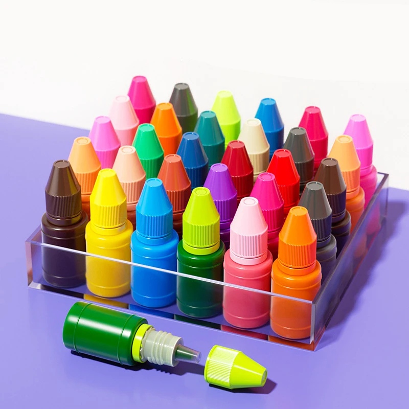 10ml-Inkpad-Refill-Ink-35-Colors-Rubber-Stamp-Oil-Inking-Photosensitive ...