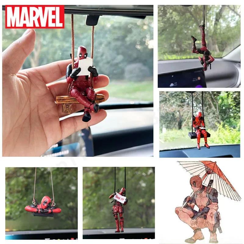 Cartoon-Disney-Deadpool-Car-Rearview-Mirror-Pendant-Reading-Small-Mean ...