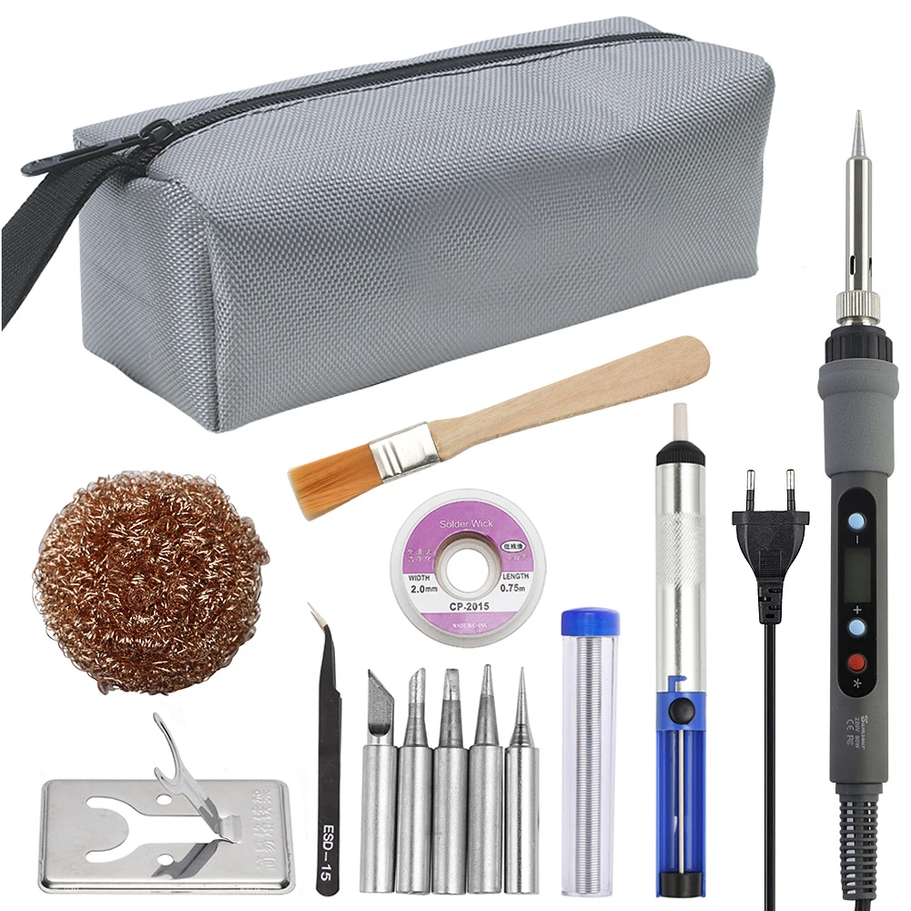 80W-With-Switch-Electric-Soldering-Iron-LCD-Digital-Display-Adjustable ...
