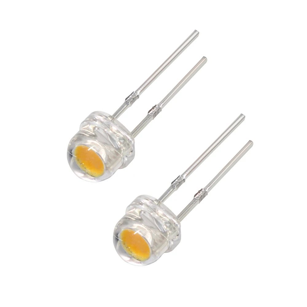 50PCS-Straw-Hat-LED-Diode-5MM-Blue-Green-Red-Yellow-White-Light ...