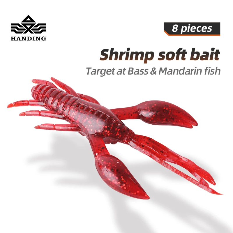 HANDING-8pcs-Soft-Shrimp-Fishing-Lure-For-Freshwater-And-Saltwater ...