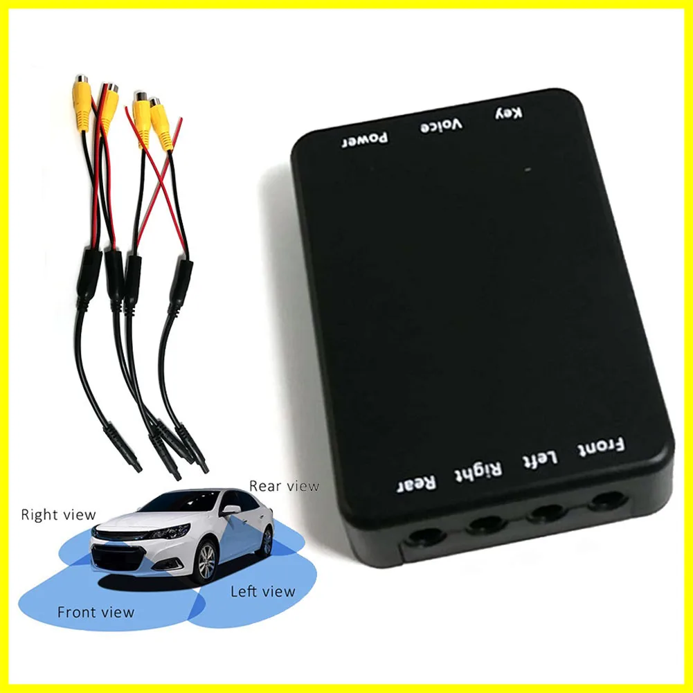 4 Way Control Box Switch Video Channel Converter for 360° Car Panoramic ...