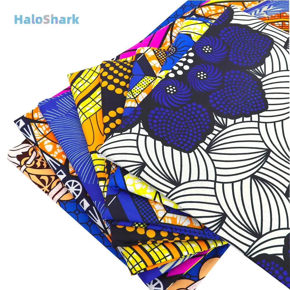 African-Wax-Fabric-Cotton-Material-Nigerian-Ankara-Polyester-Material ...