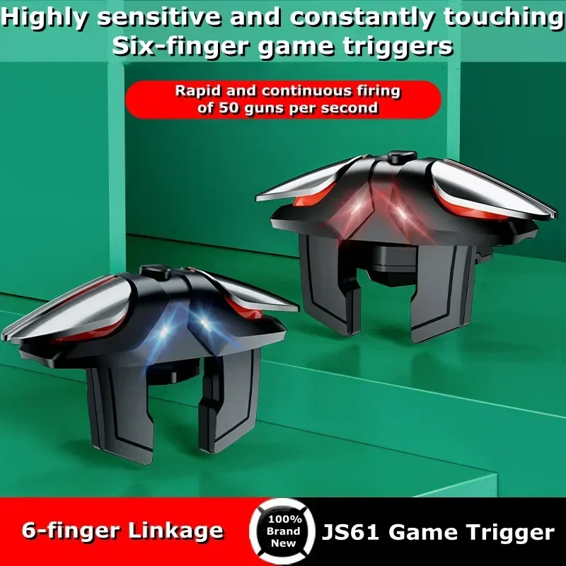 6-Finger-Mobile-Phone-Alloy-Pulse-Auto-Fire-Game-Trigger-for-PUBG-Aim ...