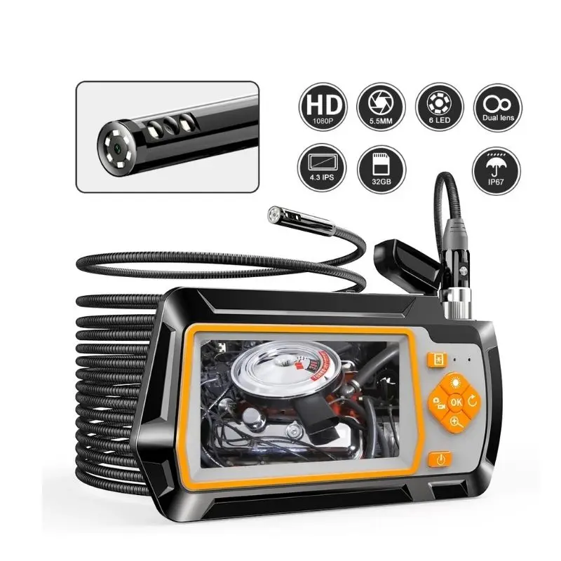 Endoscope-Camera-1080P-5-5mm-Dual-Lens-Industrial-2-0MP-HD-with-4-3inch ...
