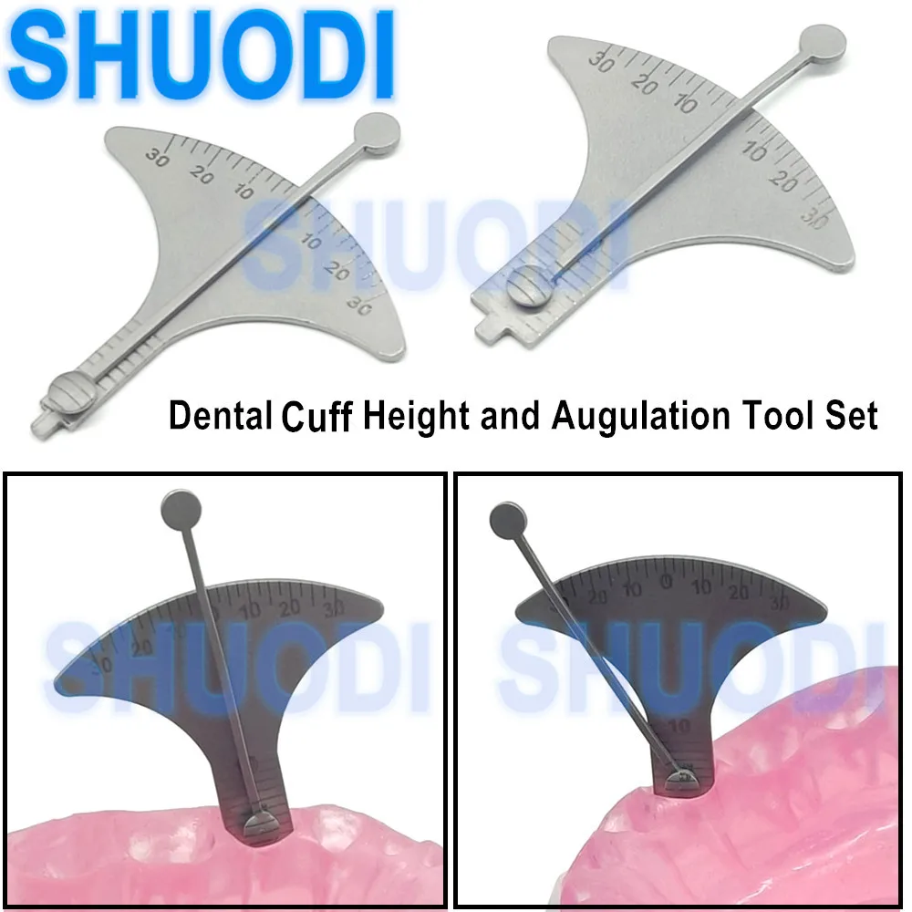 Dental-Implant-Cuff-Height-and-Augulation-Tool-Set-Dental-Guage-Ruler ...