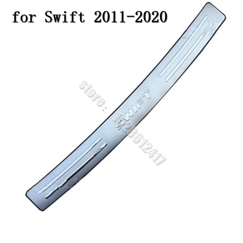 스즈키 스위프트 2006 2020 자동차 스타일링 스테인레스 스틸 리어 도어 범퍼 프로텍터 씰 플레이트 자동차 액세서리