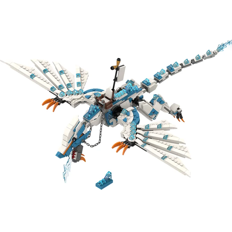 651PCS MOC Ninja Ice Dragon Model Building Blocks Construction DIY ...