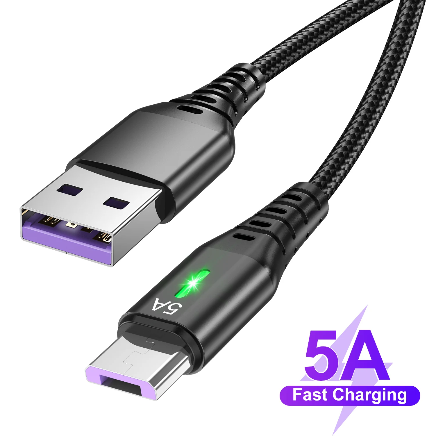 5A Micro USB Fast Charging Cable for Android Mobile Phone Quick Charger ...