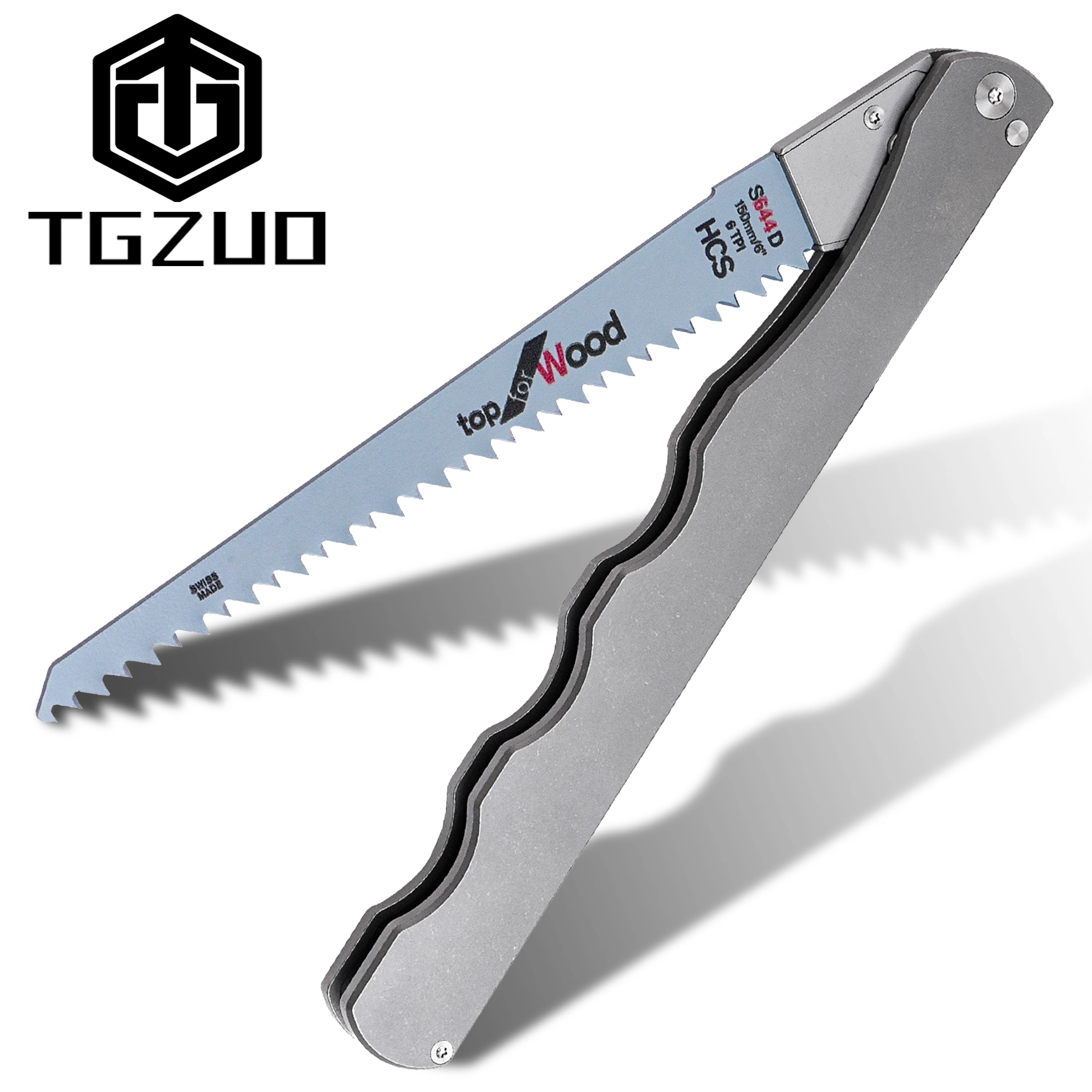 Folding Hand Saw Titanium Handle Carbon Steel Blade Multifunctional ...