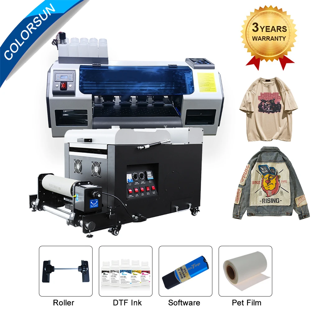 Colorsun A3 DTF Printer For T shir A3 DTF PET Heat Transfer T Shirt Printer T shirt Direct to ...