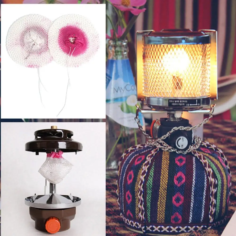 10pcs-Gauze-Mesh-Camping-Gas-Lantern-Mantles-Non-radioactive-Lamp ...