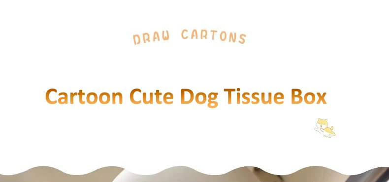 Pug Tissue Box Soft Cartoon Paper Napkin for Car Seat - TrendyfastGear