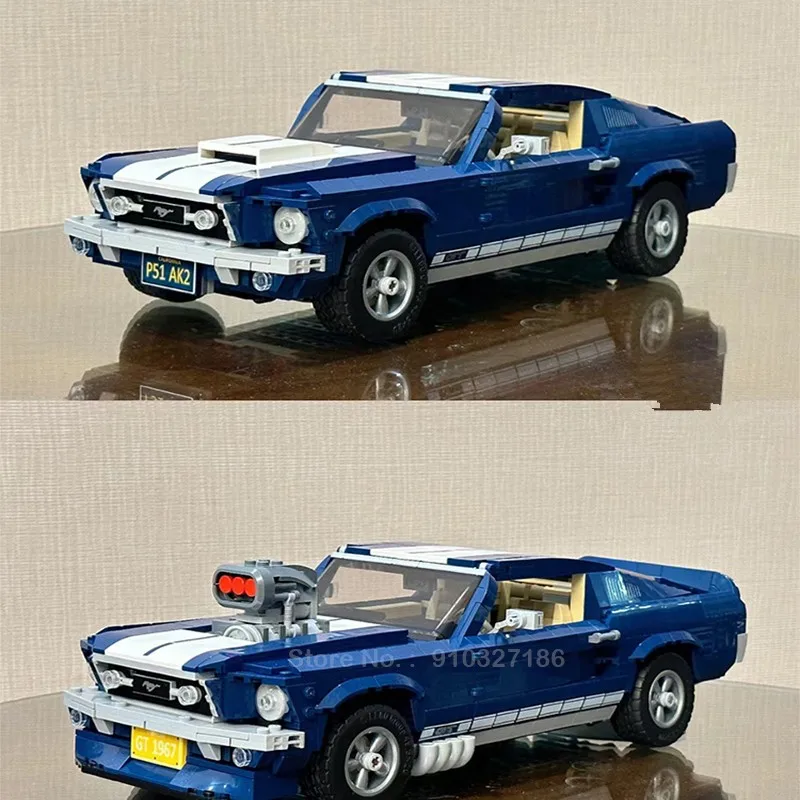 1471-Pcs-Sports-Racing-Car-Mustang-Model-Building-Blocks-Compatible ...