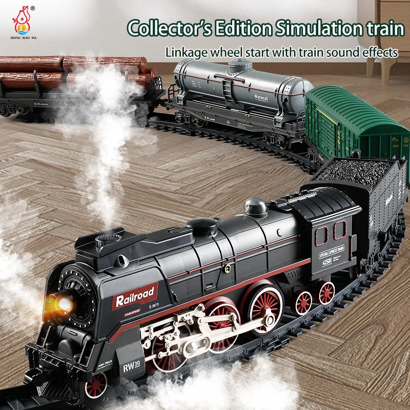 El-trico-Variedade-Toy-Train-para-Crian-as-Retro-Steam-Train-Modelo ...