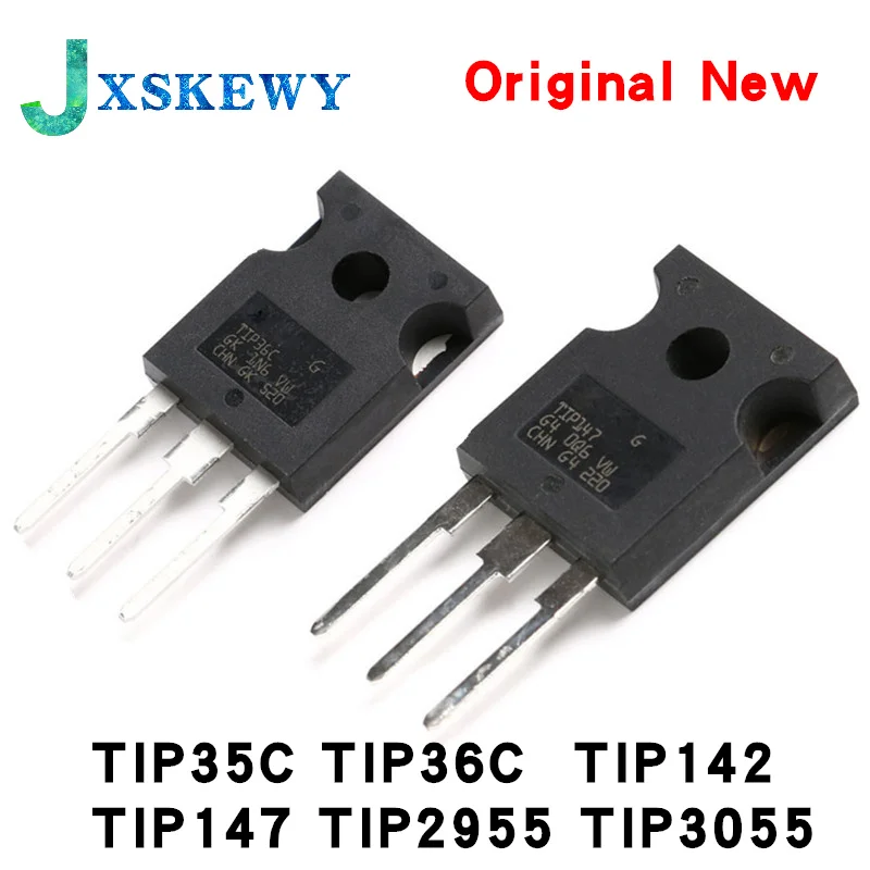 5PCS TIP35C TIP36C TIP142 TIP147 TIP2955 TIP3055 TO-247 TO247 NPN TIP35 ...