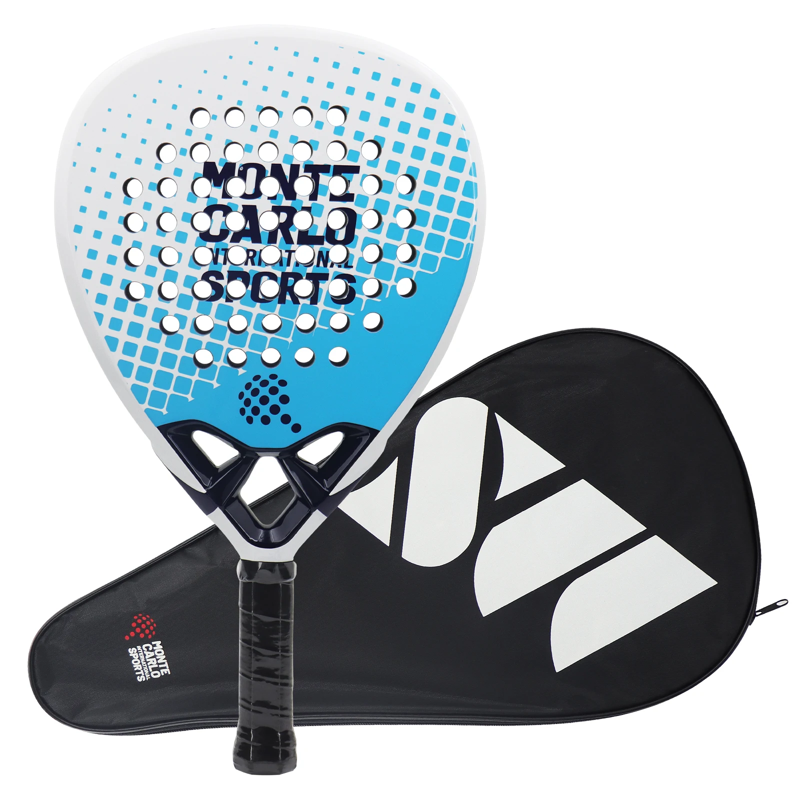 Padel-Racket-18K-Carbon-Fibre-Surface-Diamond-Shape-with-Eva-Memory ...