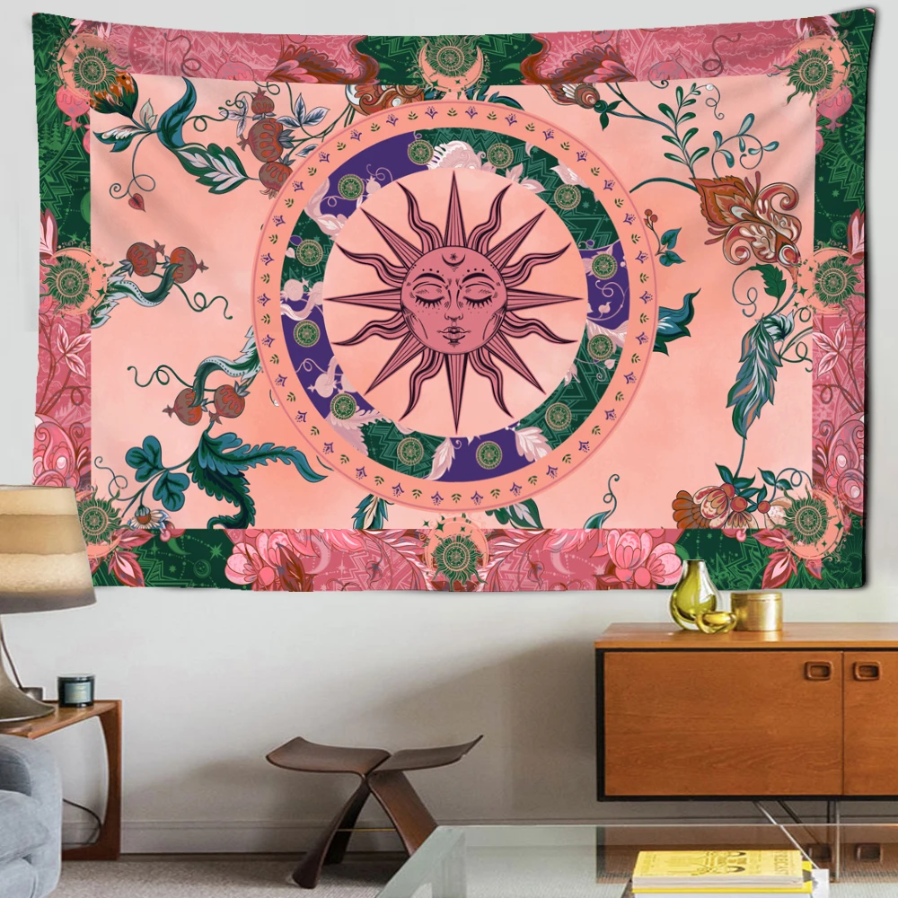 Sun Burning Vine Tapestry Wall Hanging Bohemian Hippie Witchcraft ...