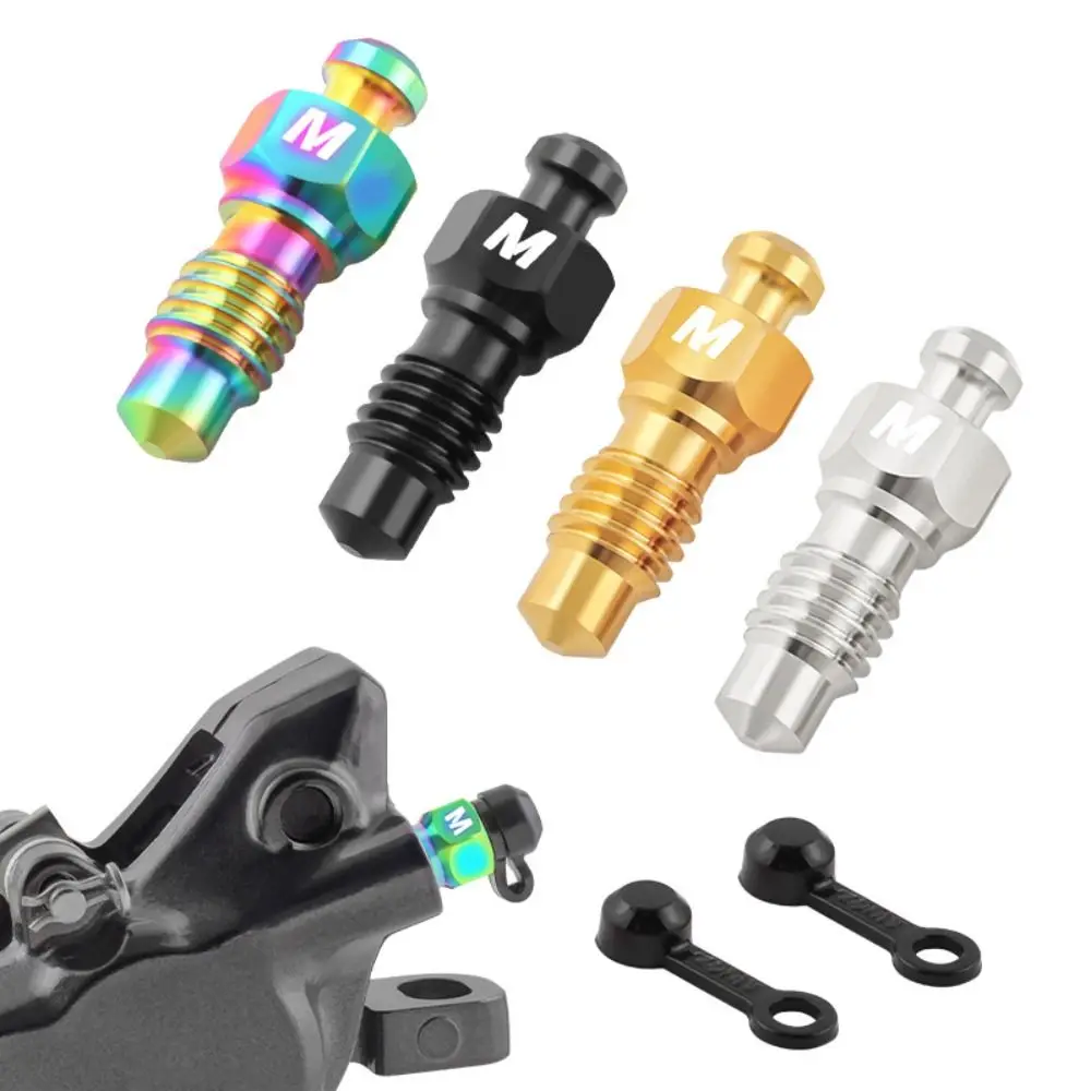 Titanium Alloy Disc Brake Exhaust Bolts Bike Bolts Dust Cap Oiling and ...