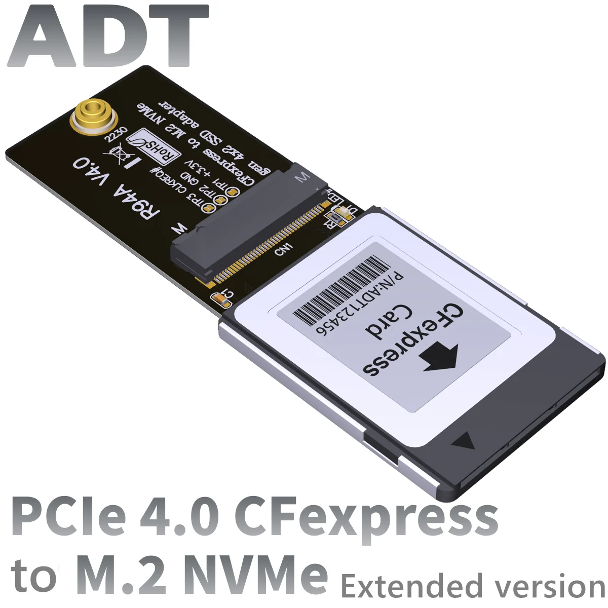 CFExpress para M.2 NVME Cartão de Expansão, Suporta para XBOX, Nikon ...