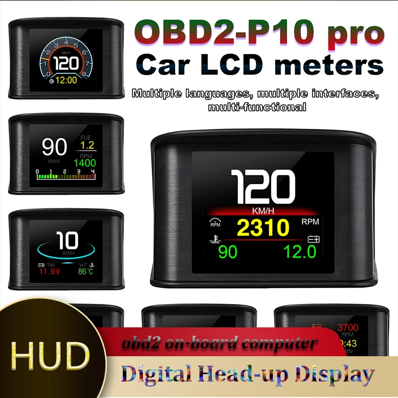 HUD-Head-up-display-P10-PRO-OBD-On-board-Computer-Intelligent-Car ...