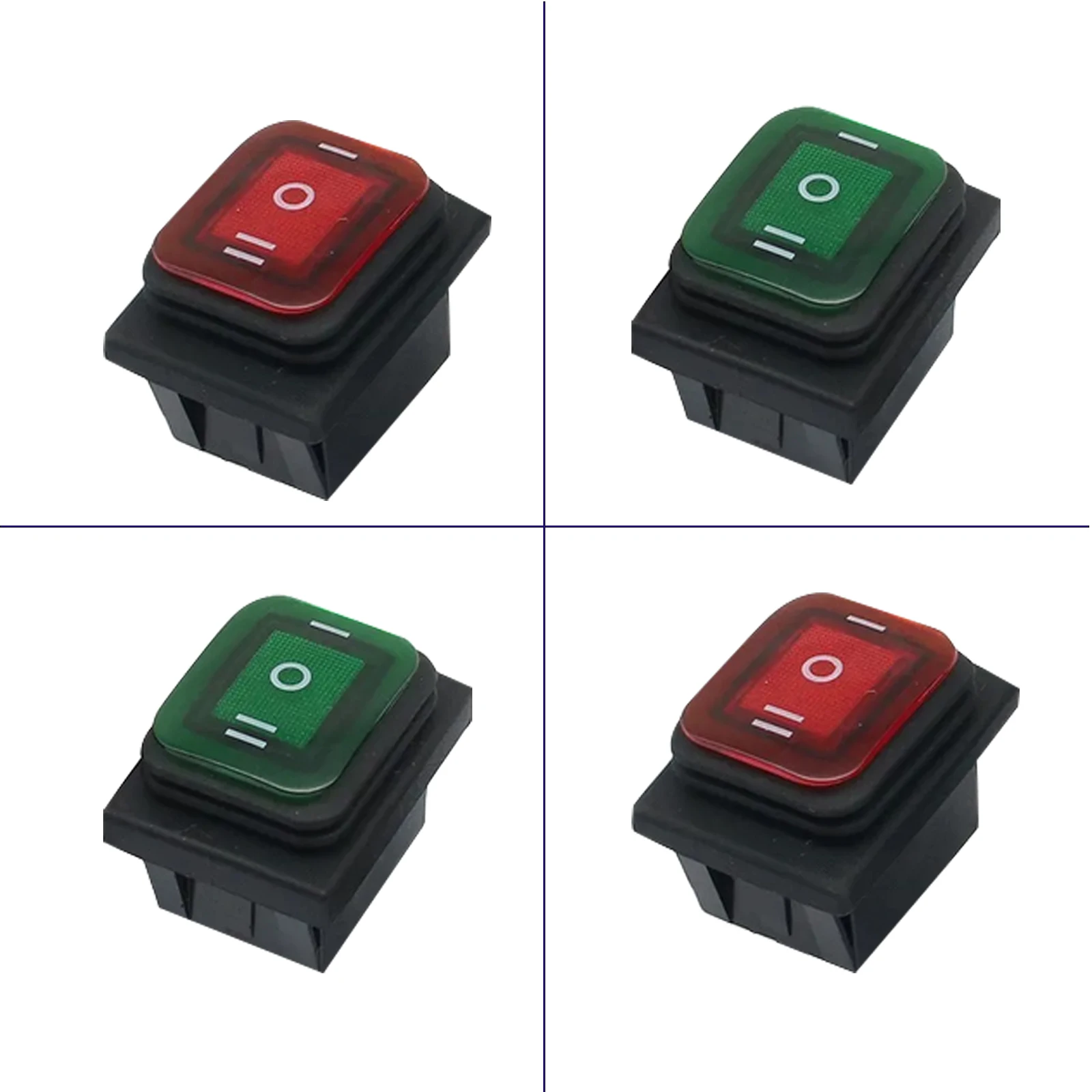 DC-12V-24V-25A-Rocker-Switch-6-PIN-DPDT-ON-OFF-ON-Momentary-ON-OFF ...