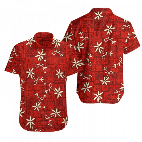 New-Hawaiian-Men-Shirts-Wallpaper-Style-Red-Color-Printed-Creative ...
