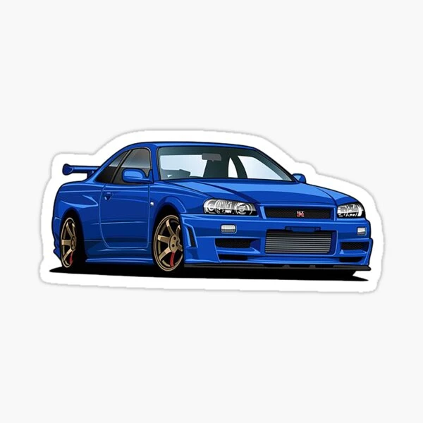 Cartoon Nissan Skyline