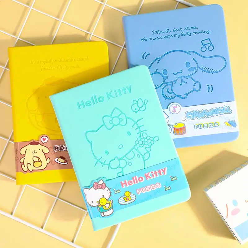 Kawaii Sanrio Hello Kitty Notebook Cinnamoroll Pom Pom Purin Student ...