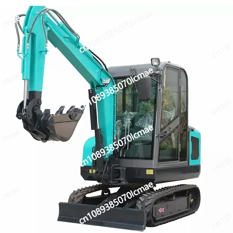 2-5-Tonnen-geschlossener-Kabinen-bagger-kleiner-Bagger-hydraulischer ...