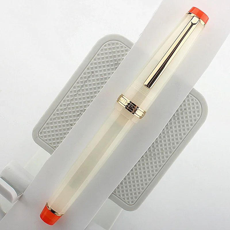 Jinhao 82 Fountain Pen Gold Trim Acrylic Barrel Fine Nib for Writing ...