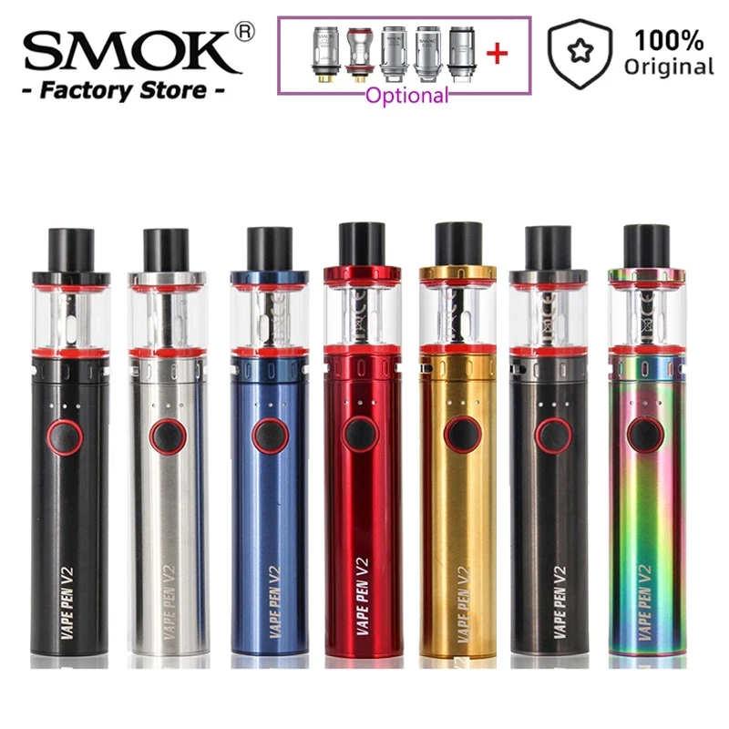 SMOK-Vape-Pen-V2-KIT-60W-1600mAh-Electronic-Cigarette-Vaporizer-Vape ...