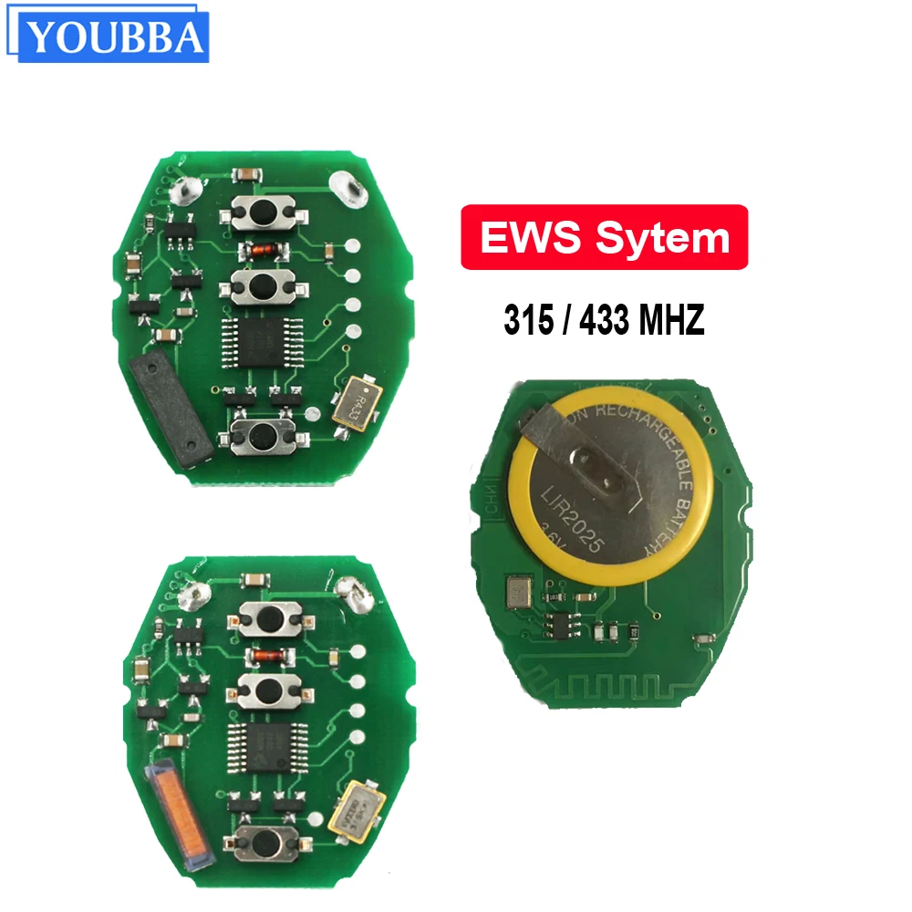 YOUBBA-3-Buttons-ML2020-Battery-Circuit-Board-315-433Mhz-for-BMW-3-5-X ...