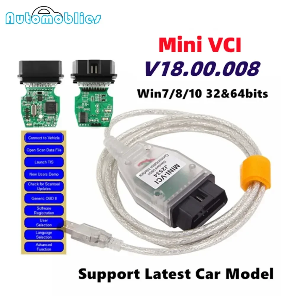 mini-vci-for-toyota-TIS-Techstream-V18-00-008-minivci-FT232RQ-RL-For ...