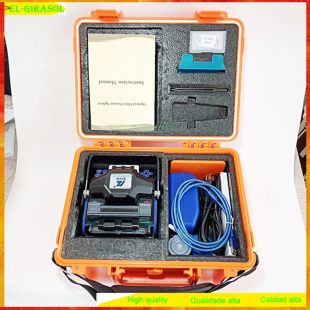 100-Genuine-New-ALK-88-Splicer-Fiber-Optic-Splicing-Machine-Fusion ...