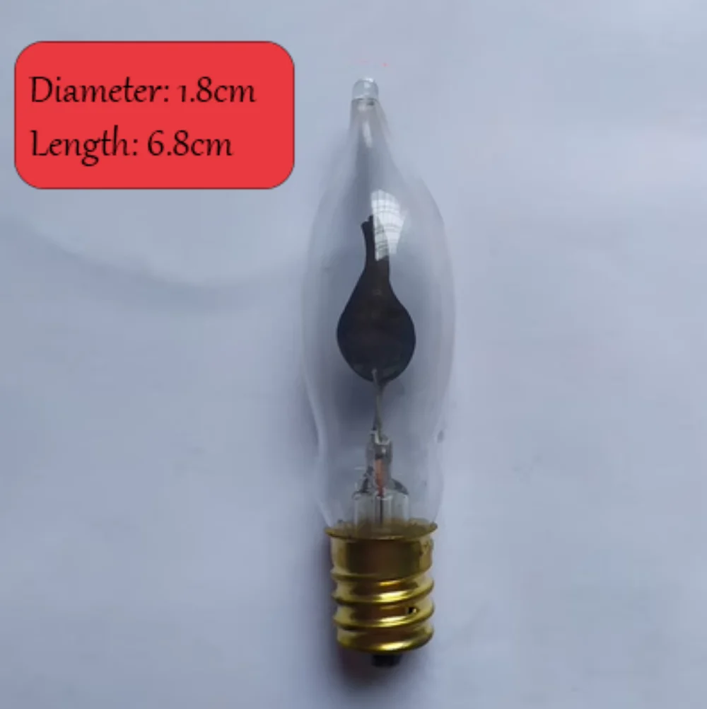 Simulation Flickering LED Flame Bulb E12 Base C18 Imitation Flame Light ...