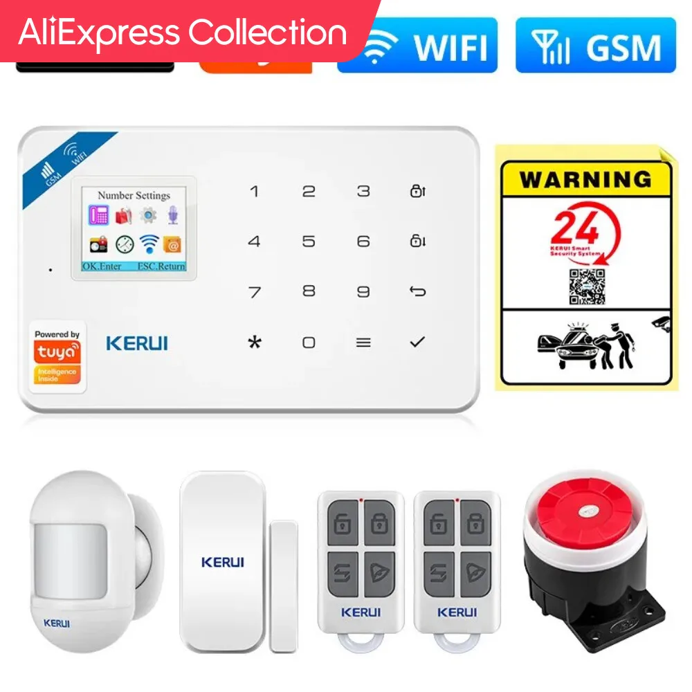KERUI-Tuya-Smart-Security-Alarm-System-Cole-o-AliExpress-Wi-Fi-GSM ...