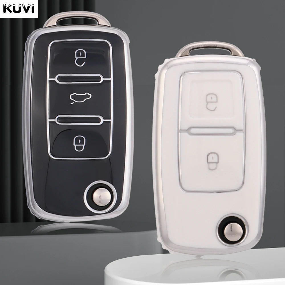 TPU Car Key Case Cover Shell For VW Volkswagen Amarok Polo Golf 4 5 6 ...