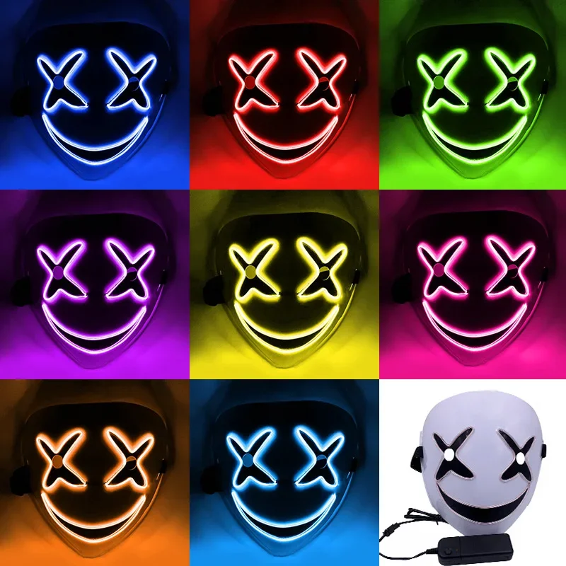 Marshmello-Led-Face-Mask-Eva-Glowing-Headset-For-Dj-Music-Festival ...